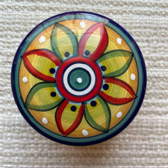 Deruta | Art | Hand Painted Deruta Italy Yellow And Blue Ceramic ...